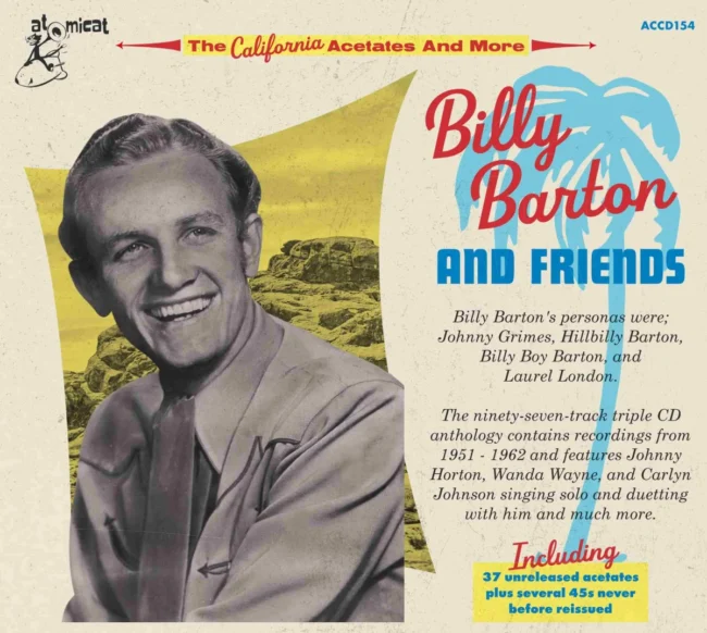 BILLY BARTON AND FRIENDS - ATOMICAT 3 CD SET - No Hit Records